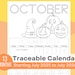 Printable Kids Calendar 2025/2026 – Monthly Tracing Calendar for ...