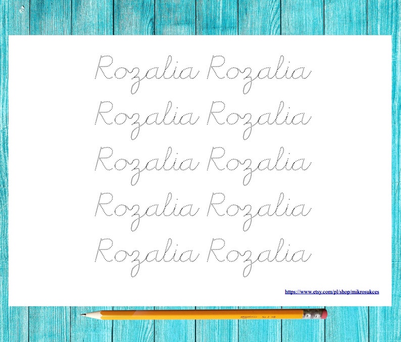 Cursive First and Last Name Tracing Pages - Learning to Write Cursive ...