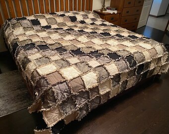 Queen Size Rag Quilt | Etsy