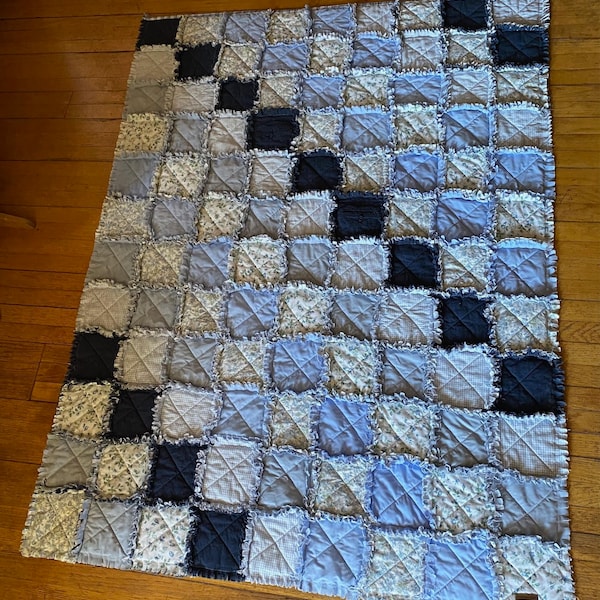 Denim Rag Quilt - Etsy