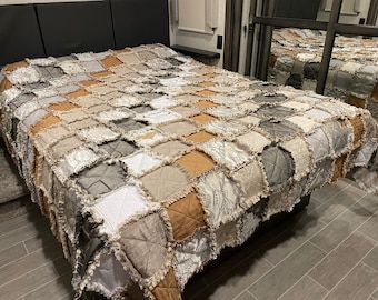 King Size Rag Quilt | Etsy