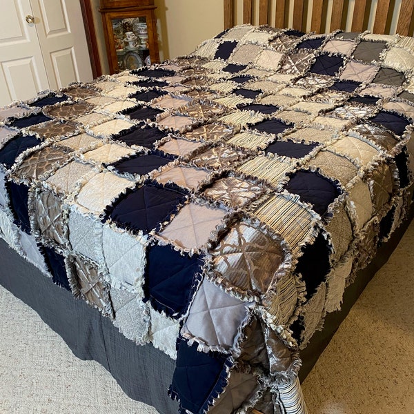Denim Rag Quilt - Etsy