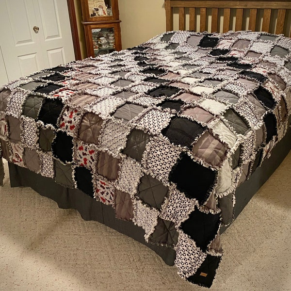 Primitive Rag Quilt - Etsy