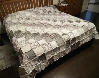 Queen Size Rag Quilt | Etsy