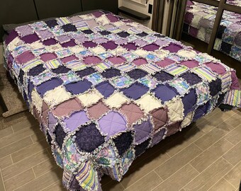 Queen Size Rag Quilt | Etsy