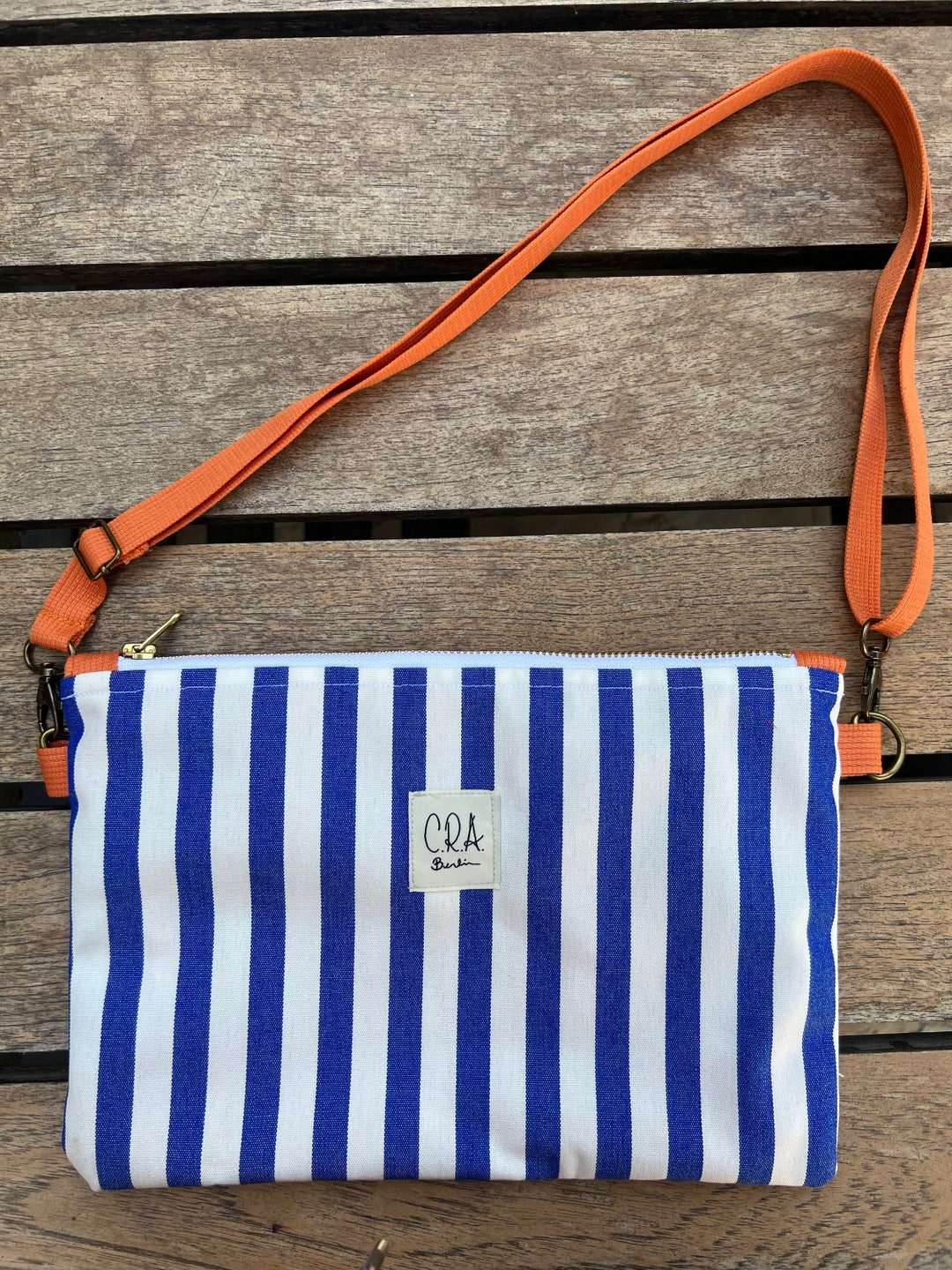 Pouch Rio | Blue Stripes | Summer Pouch | Small Bag | Mini Handbag for ...