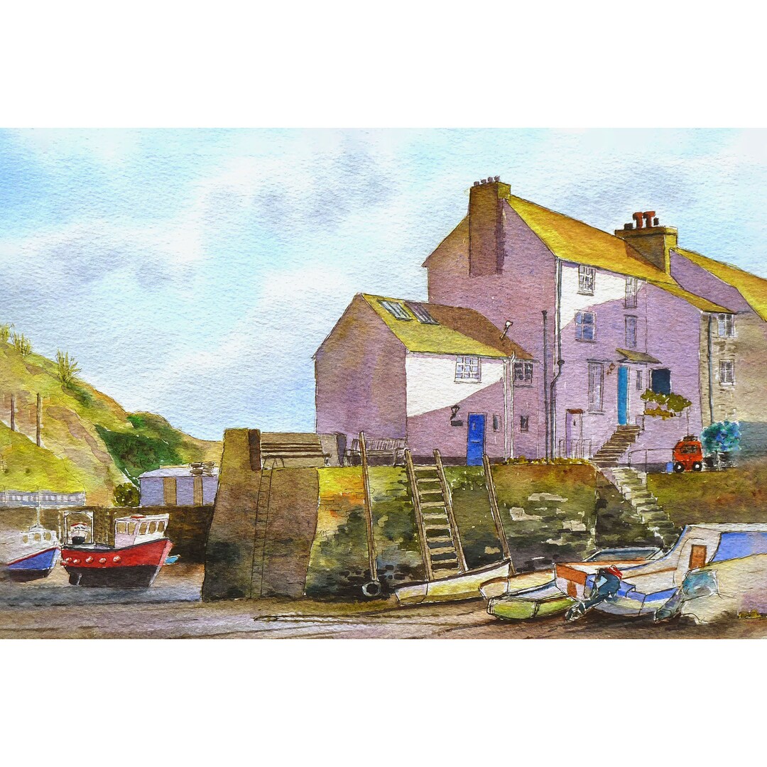 036 Polperro. A Print of My Original Watercolour Painting of Polperro ...