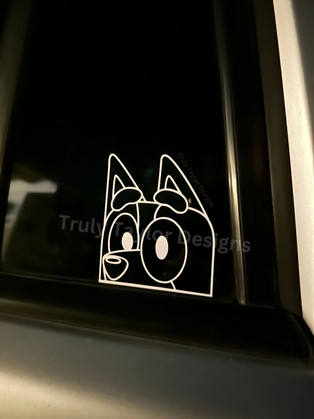 Bluey- Peeking Bingo Sticker- Car Decal, Laptop Sticker - Etsy