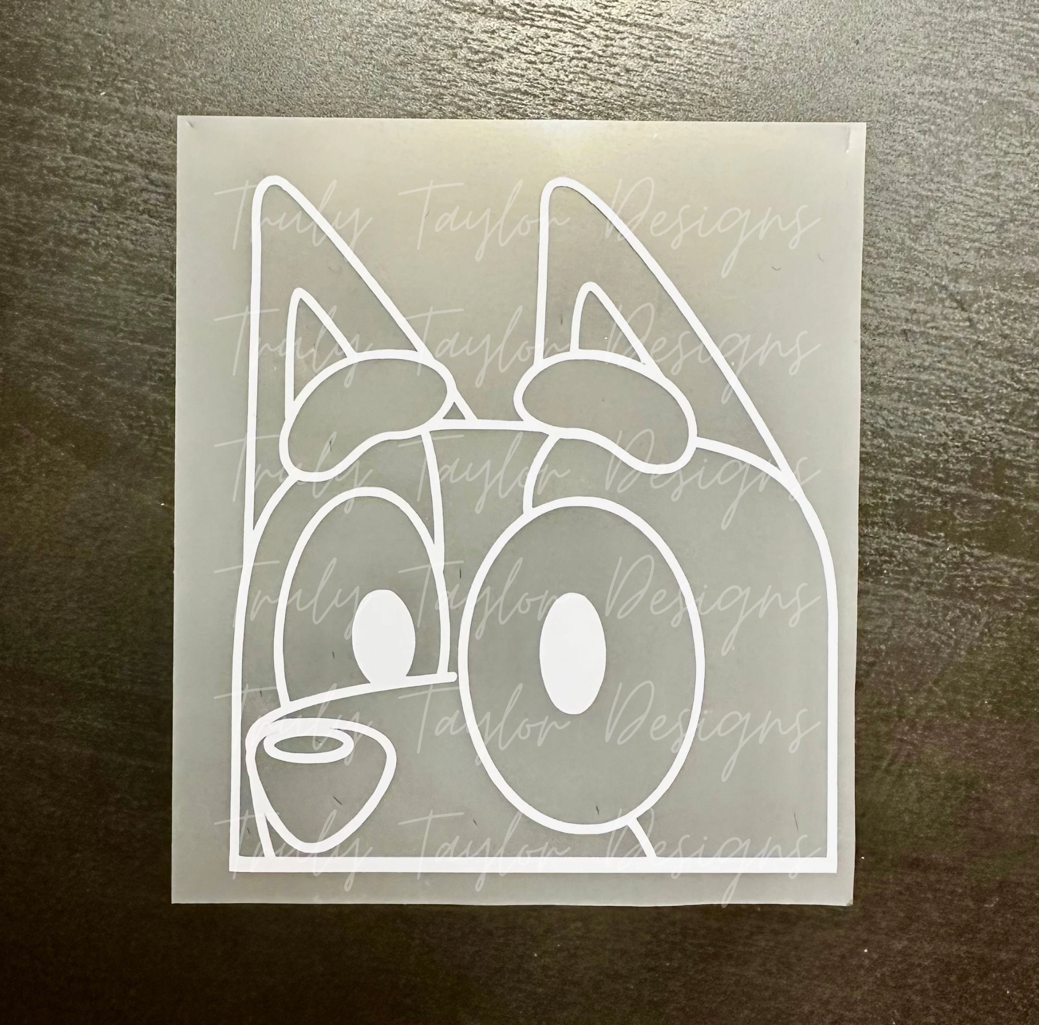 Bluey- Peeking Bingo Sticker- Car Decal, Laptop Sticker - Etsy