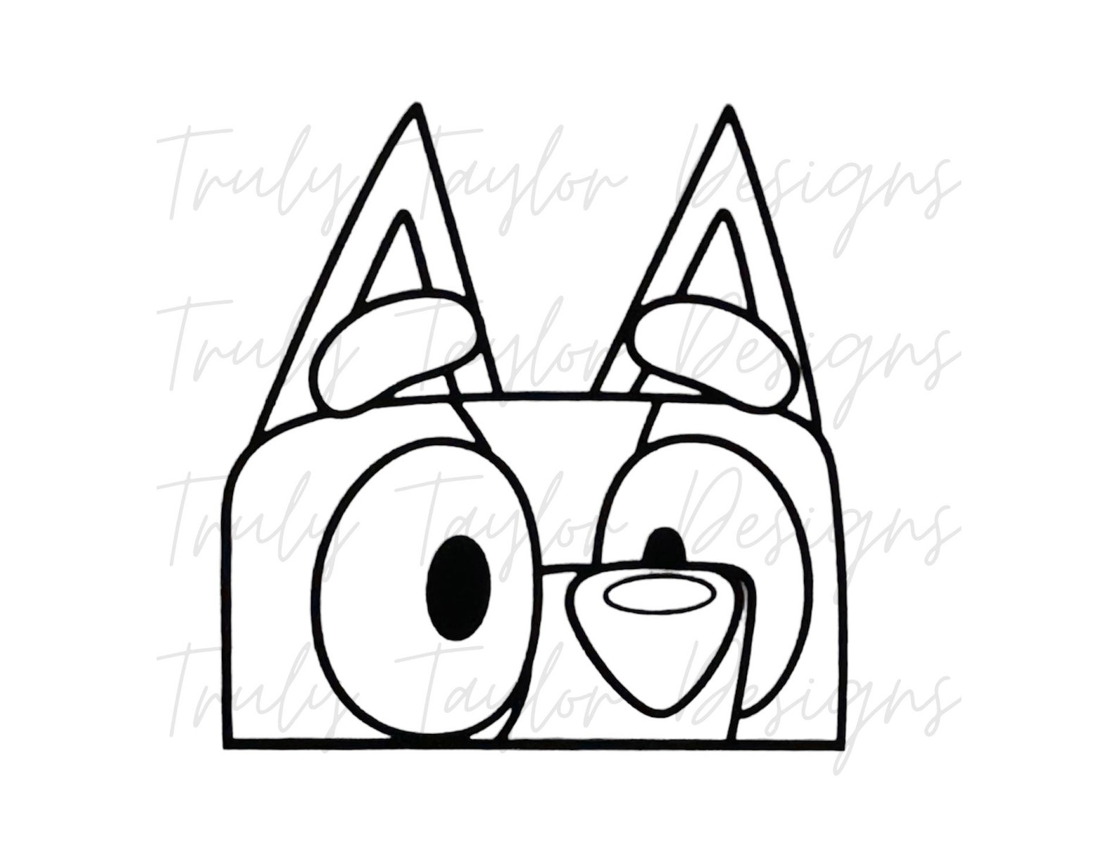 Bluey Peeking Sticker- Car Decal, Laptop Sticker - Etsy