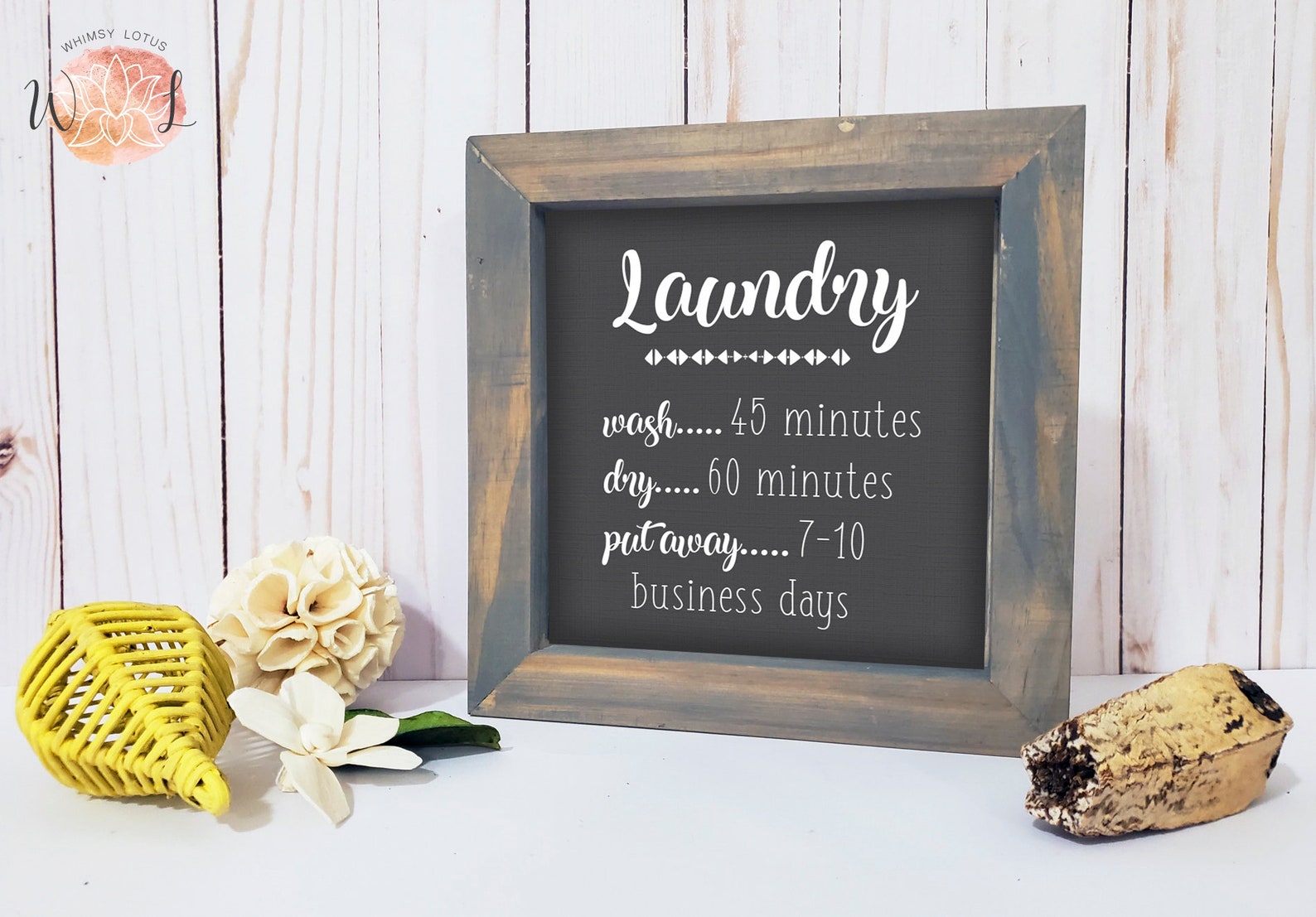Laundry Timeline Schedule Rustic Farmhouse Laundry Wood Sign | Etsy