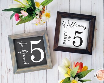 Party of Family Sign | Etsy