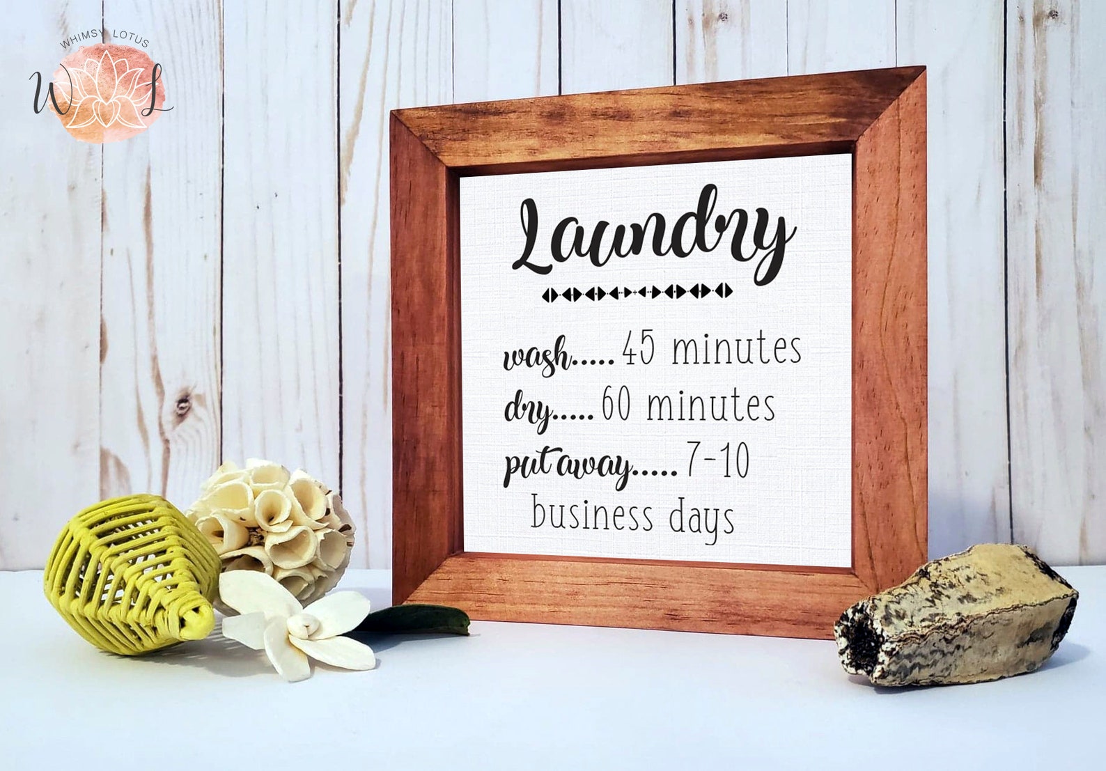 Laundry Timeline Schedule Rustic Farmhouse Laundry Wood Sign | Etsy