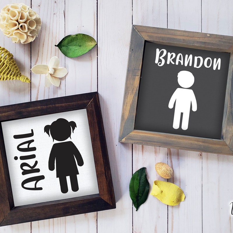Boys and Girls Bathroom Signs - Etsy