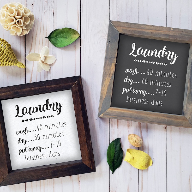 Wood Laundry Sign - Etsy
