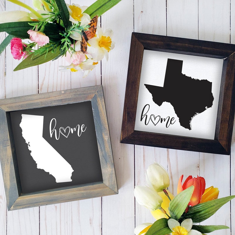 Home State Sign - Etsy