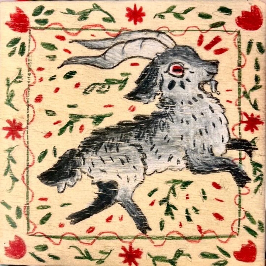 Prancing Billy Goat Art Print- Custom Printed to Order! - Etsy