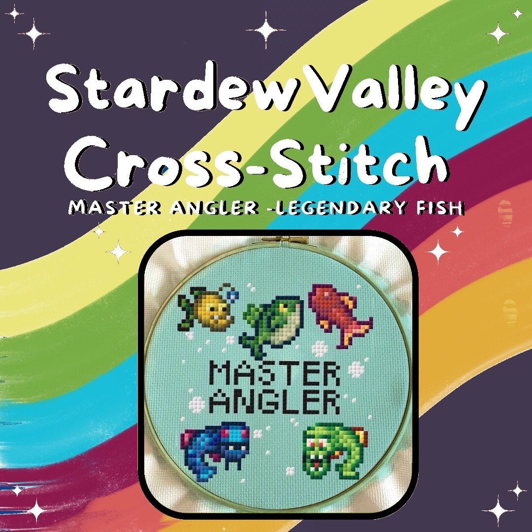 Stardew Valley Cross-stitch Pattern: Master Angler - Etsy