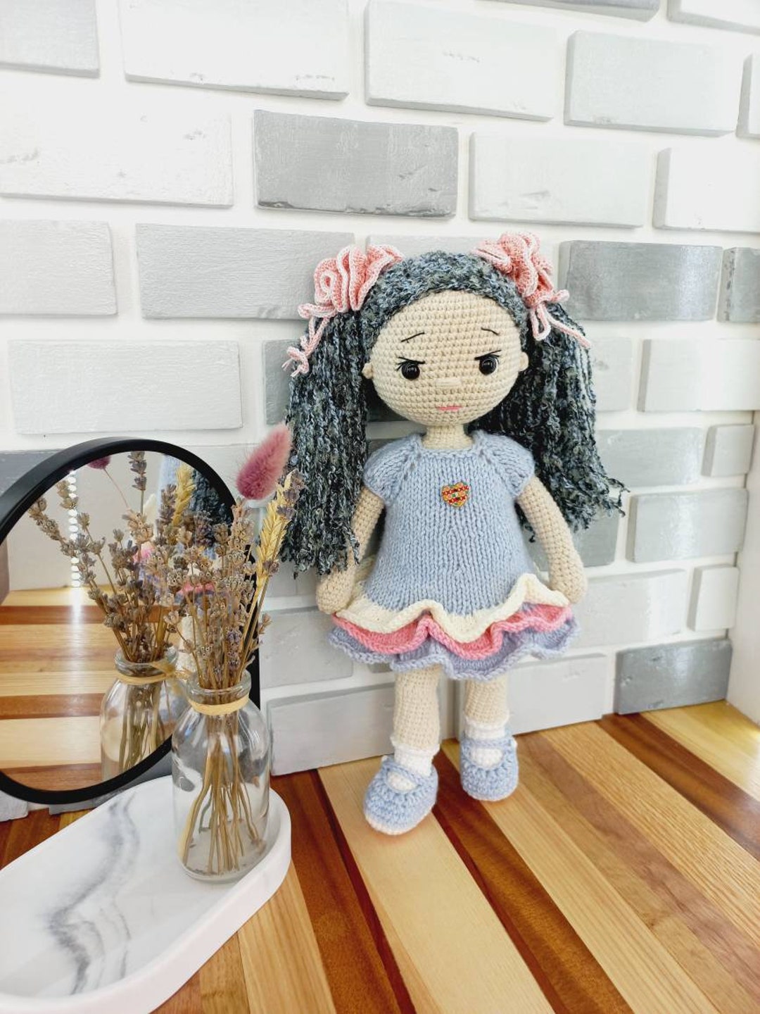 Knitted Baby Doll, Amigurumi Dolls for Sale, Hand Knitted Crochet Doll ...