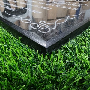 Islamic Granite Black Grave Stone - Custom Muslim Cemetery Plaque - Etsy