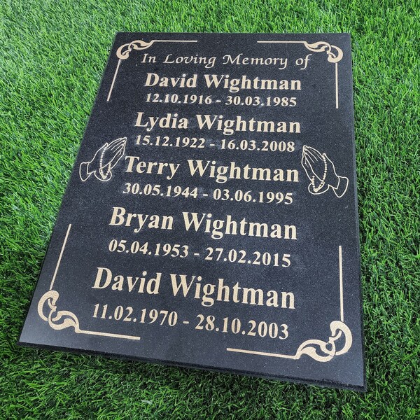 Praying Hands Memorial Plaque - Etsy
