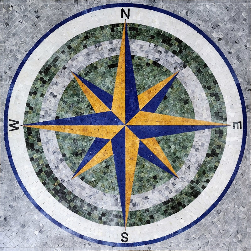 Compass Rose Inlay - Etsy