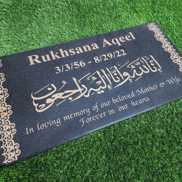 Islamic Muslim Memorial Headstone - Etsy