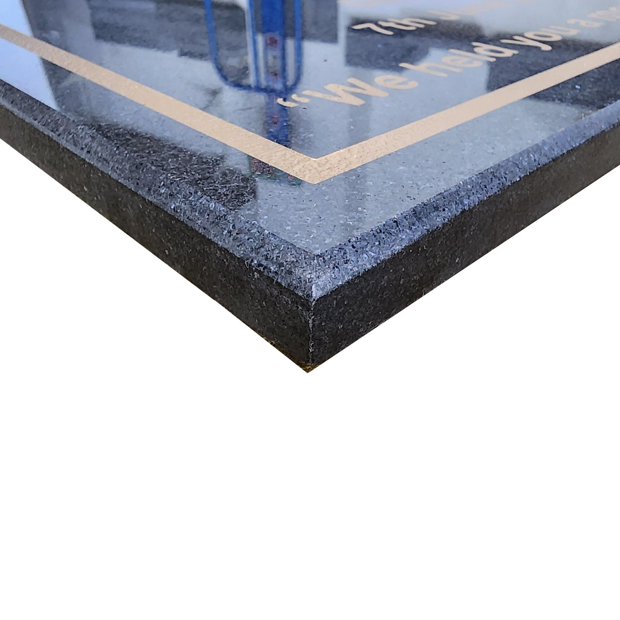 Islam Headstone Muslim Grave Marker Natural Black Granite Engraved ...