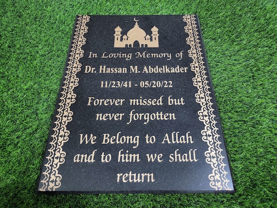 Islamic Mosque Design Memorial Grave Marker Muslim Headstone - Etsy ...
