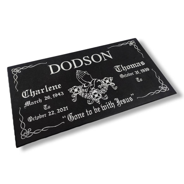 Grave Plaque for Cemetery - Etsy