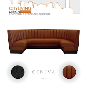 Geneva Custom Upholstered Booth, Vertical Channel Design - Etsy