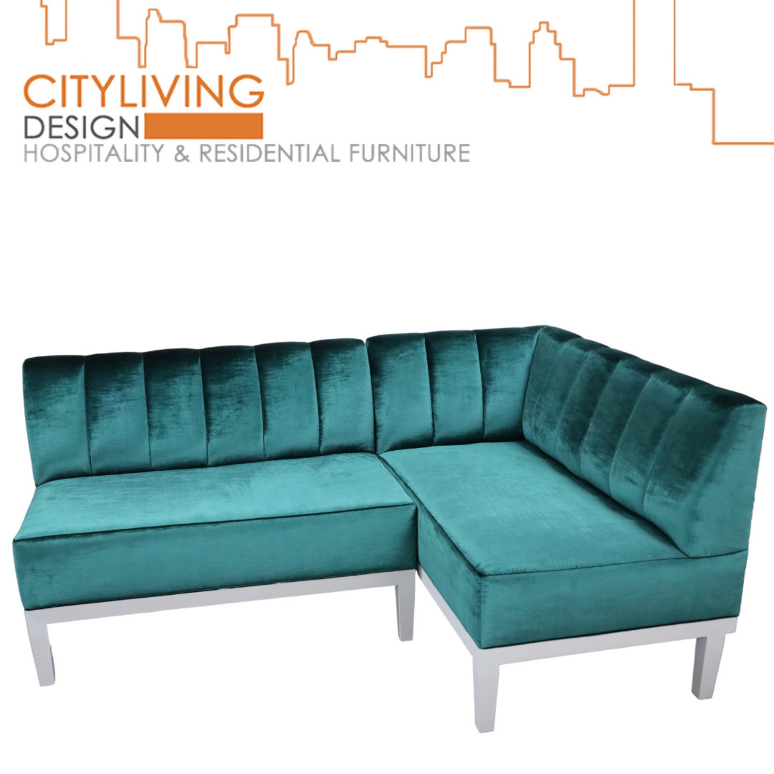 Corner Banquette Seating Channel Tufted - Etsy