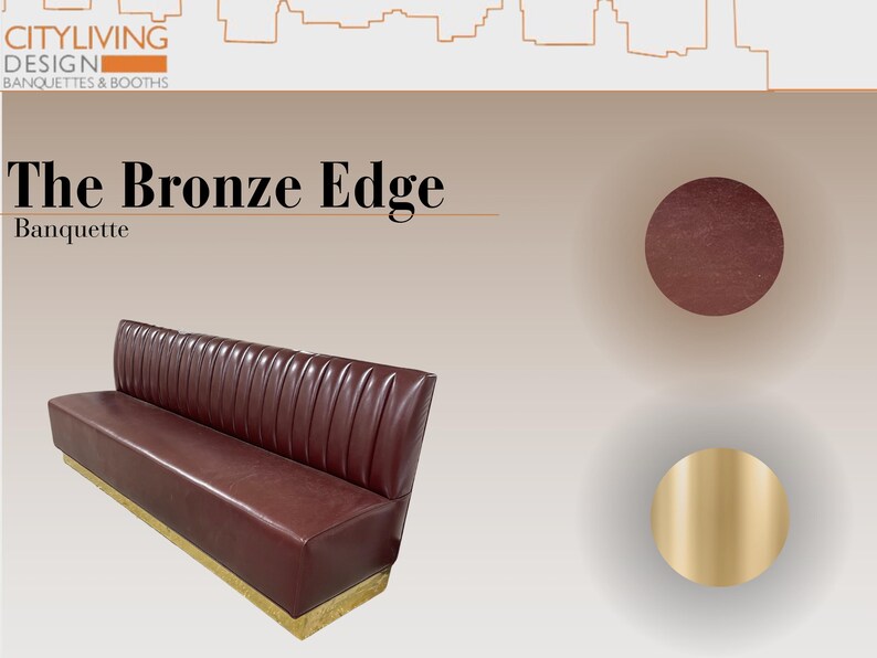 The Bronze Edge Banquette - Etsy