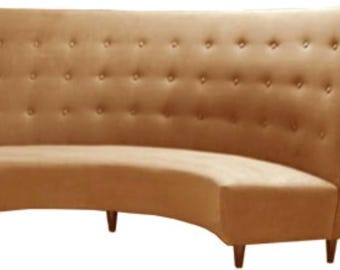 Yellow Channel Tufted Banquette Seating - Etsy UK