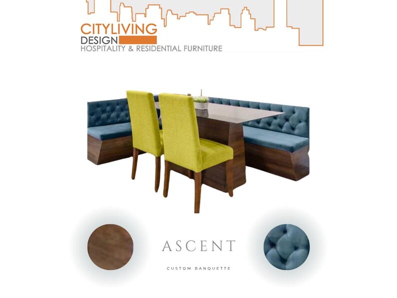 Ascent Custom Banquette With Diamond Tufted Back - Etsy