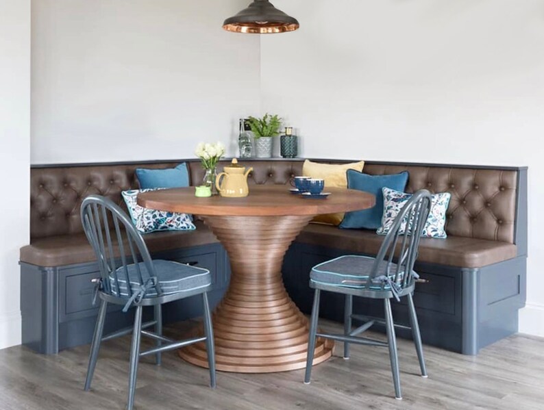 Custom Diamond Tufted L Shape Banquette Seating - Etsy