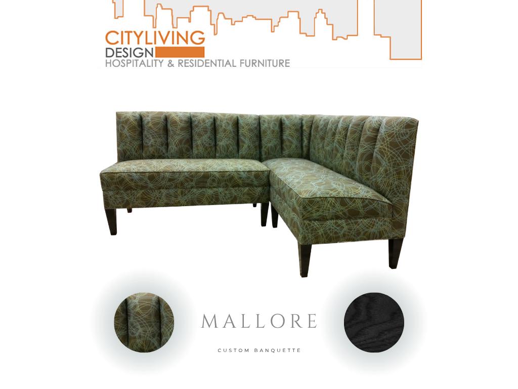Mallore Custom L-shape Banquette With Channel Tufted Back - Etsy