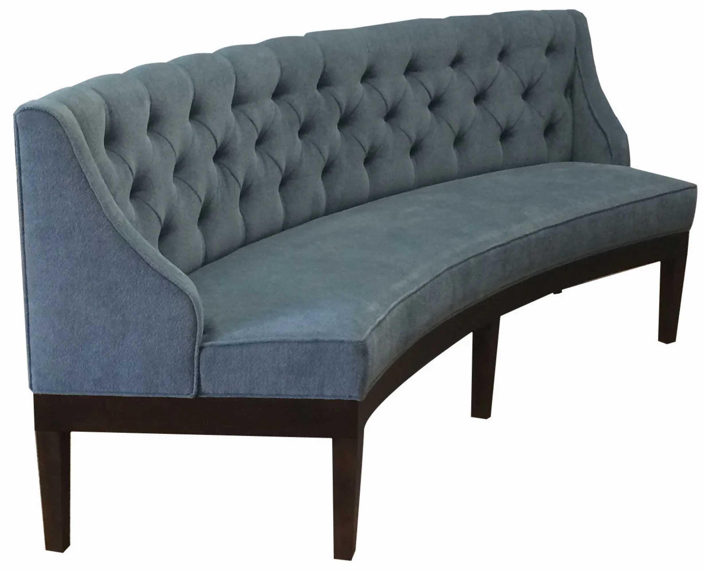 Custom Curved Diamond Tufted Banquette Seating Etsy