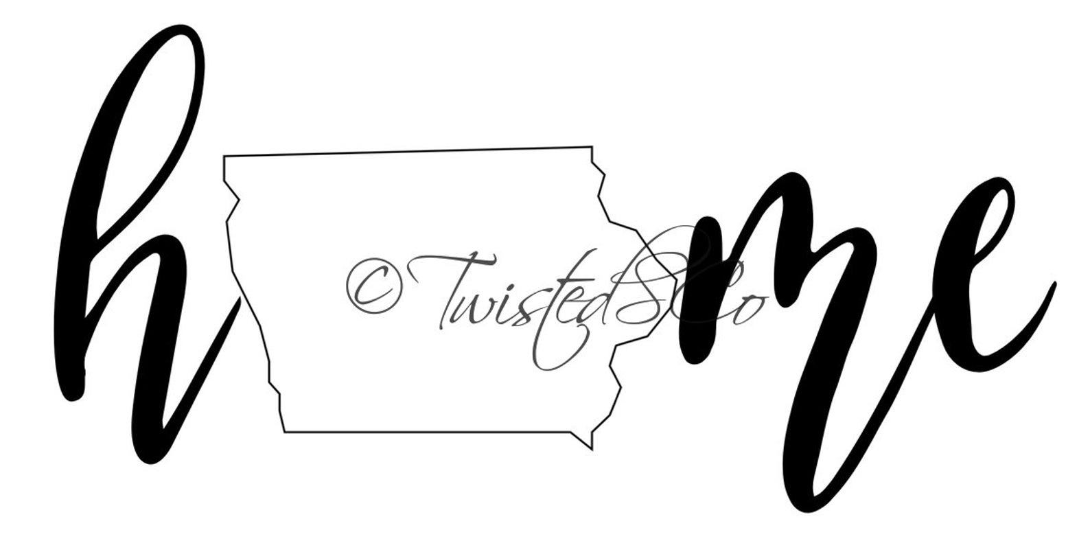 Iowa Home PNG/JPG Download - Etsy