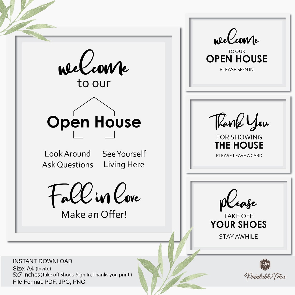Real Estate Open House Invitation Welcome to Our Open House Open House ...