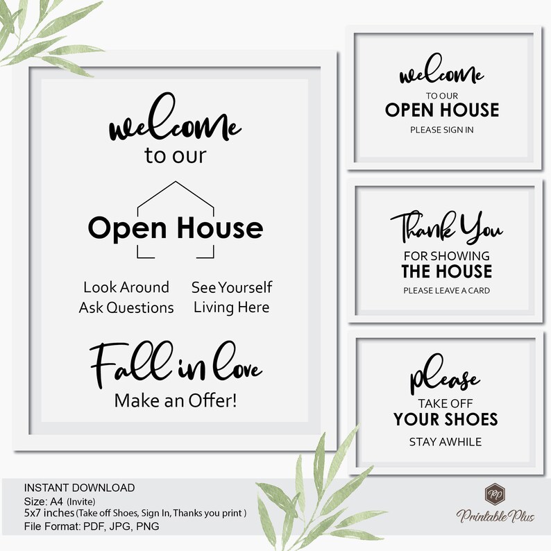 Real Estate Open House Invitation Welcome to Our Open House Open House ...