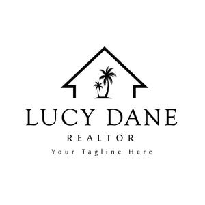 Realtor Logo Palm Tree - Real Estate Agent Logo - Realtor Logo Vector ...