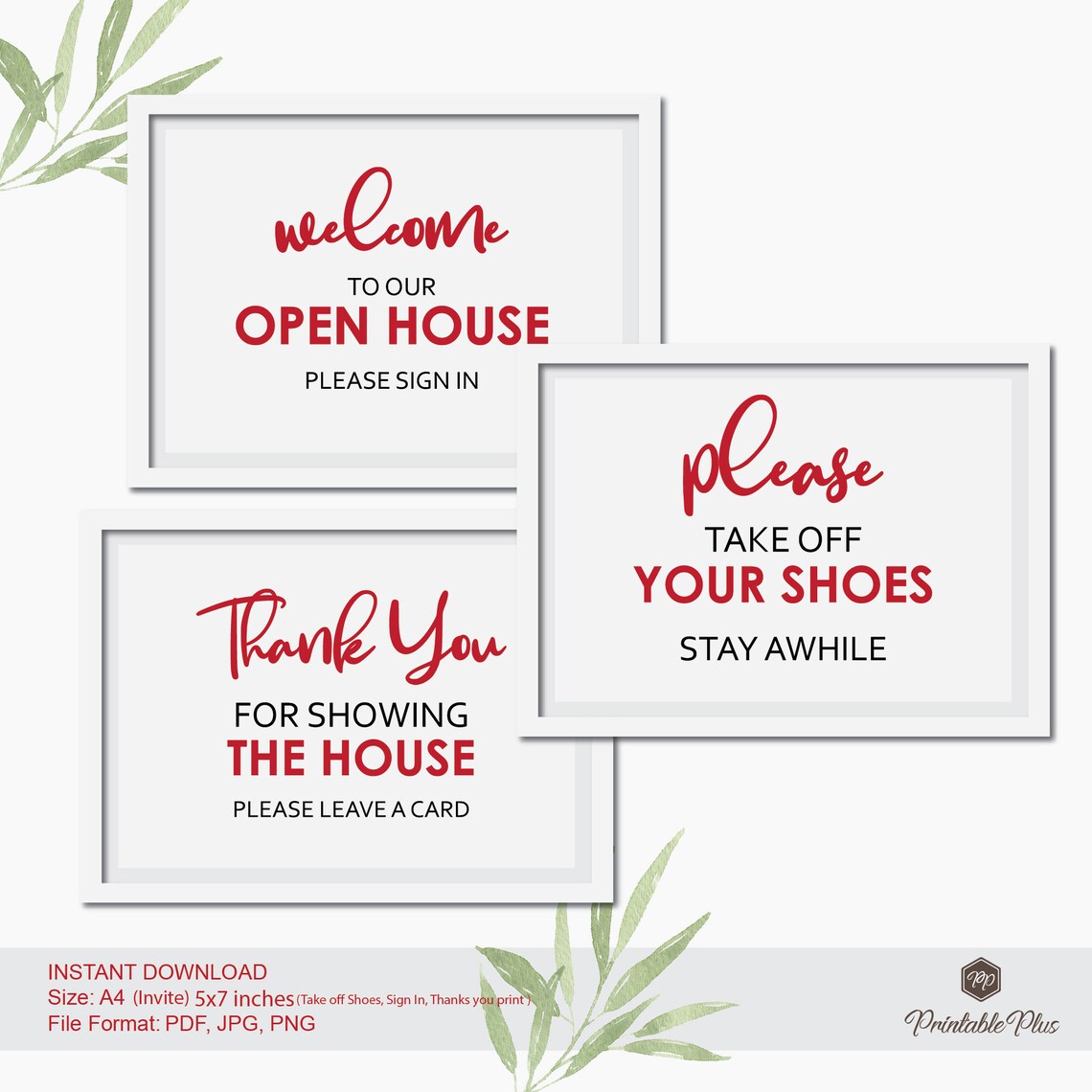 Real Estate Open House Signs Welcome to Our Open House Open House Signs ...