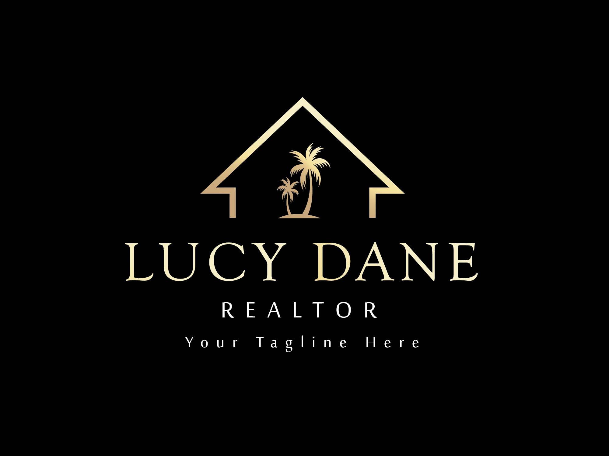 Realtor Logo Palm Tree - Real Estate Agent Logo - Realtor Logo Vector ...
