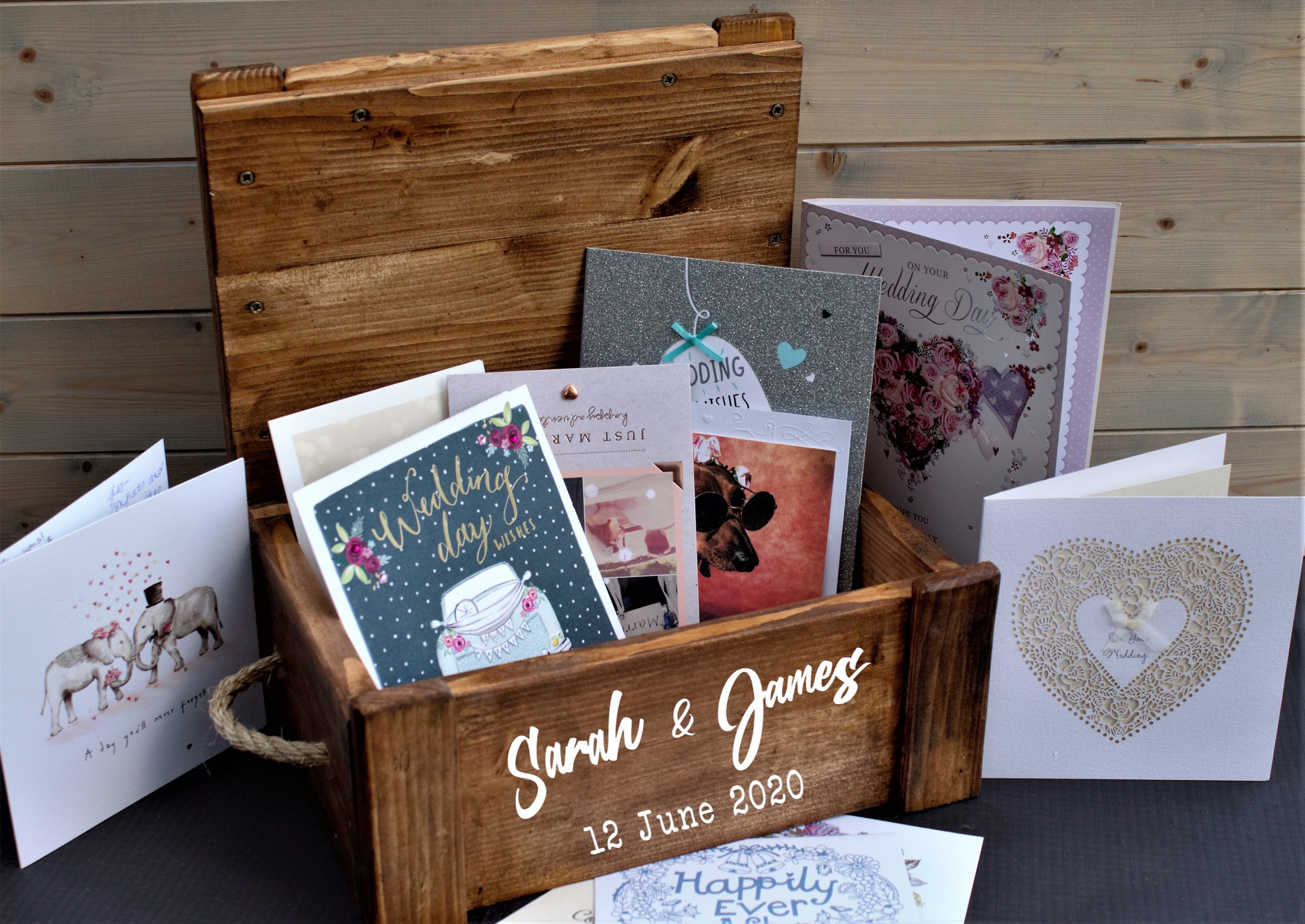 Wedding Card Box Wedding Post Box Keepsake Box Memory Box | Etsy UK