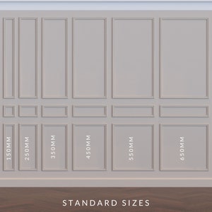 Three-piece Self Adhesive Regal Wall Moulding Kit | Wainscoting Frames ...