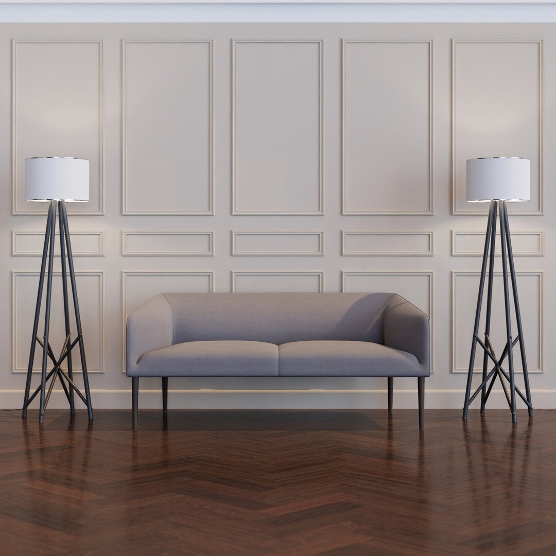 Three-piece Self Adhesive Regal Wall Moulding Kit | Wainscoting Frames ...