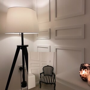 Three-piece Self Adhesive Regal Wall Moulding Kit | Wainscoting Frames ...