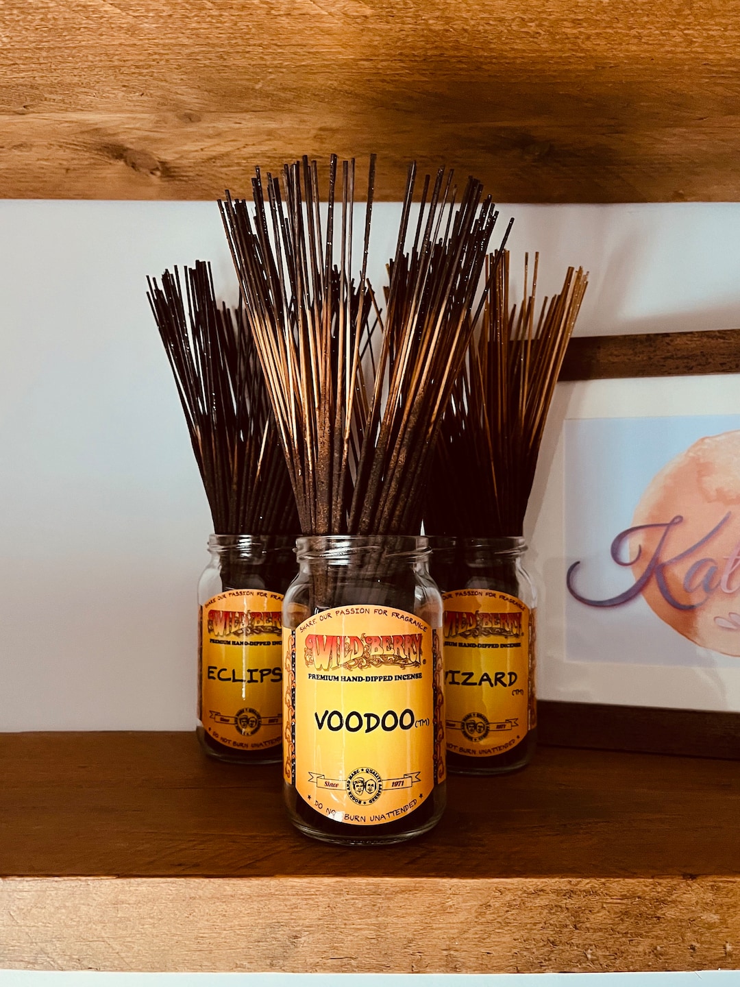 VOODOO Wildberry Incense 10 X Luxury Hand Dipped 11 Traditional Sticks ...