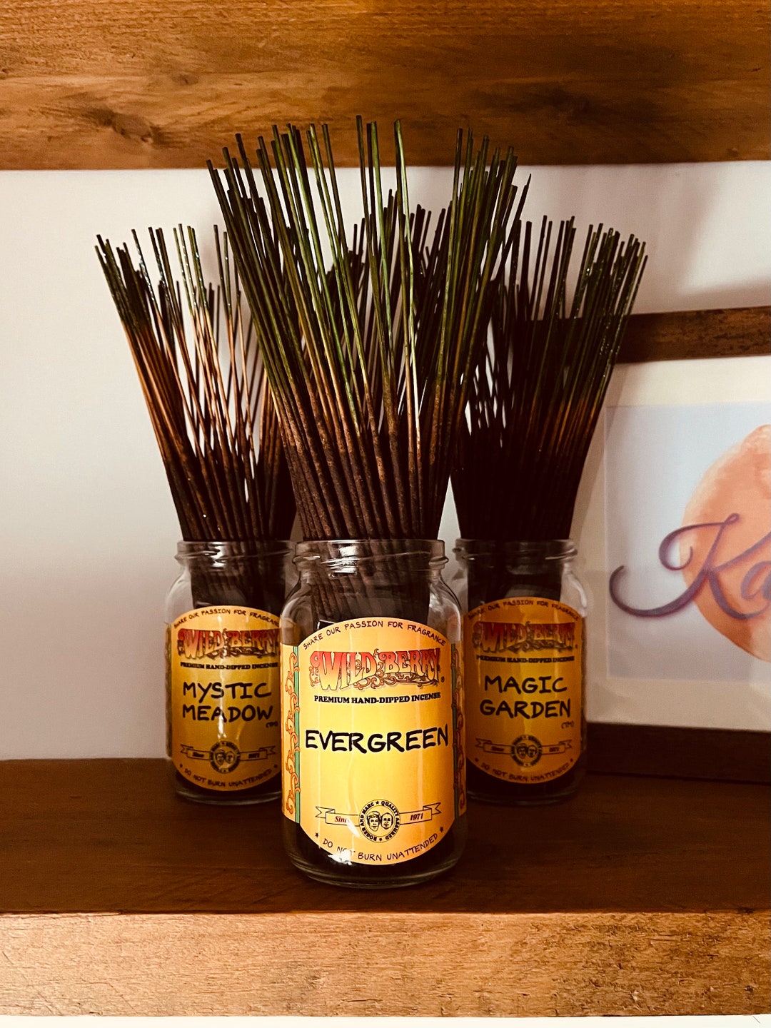 EVERGREEN Wildberry Incense 10 X Luxury Hand Dipped 11 Traditional ...